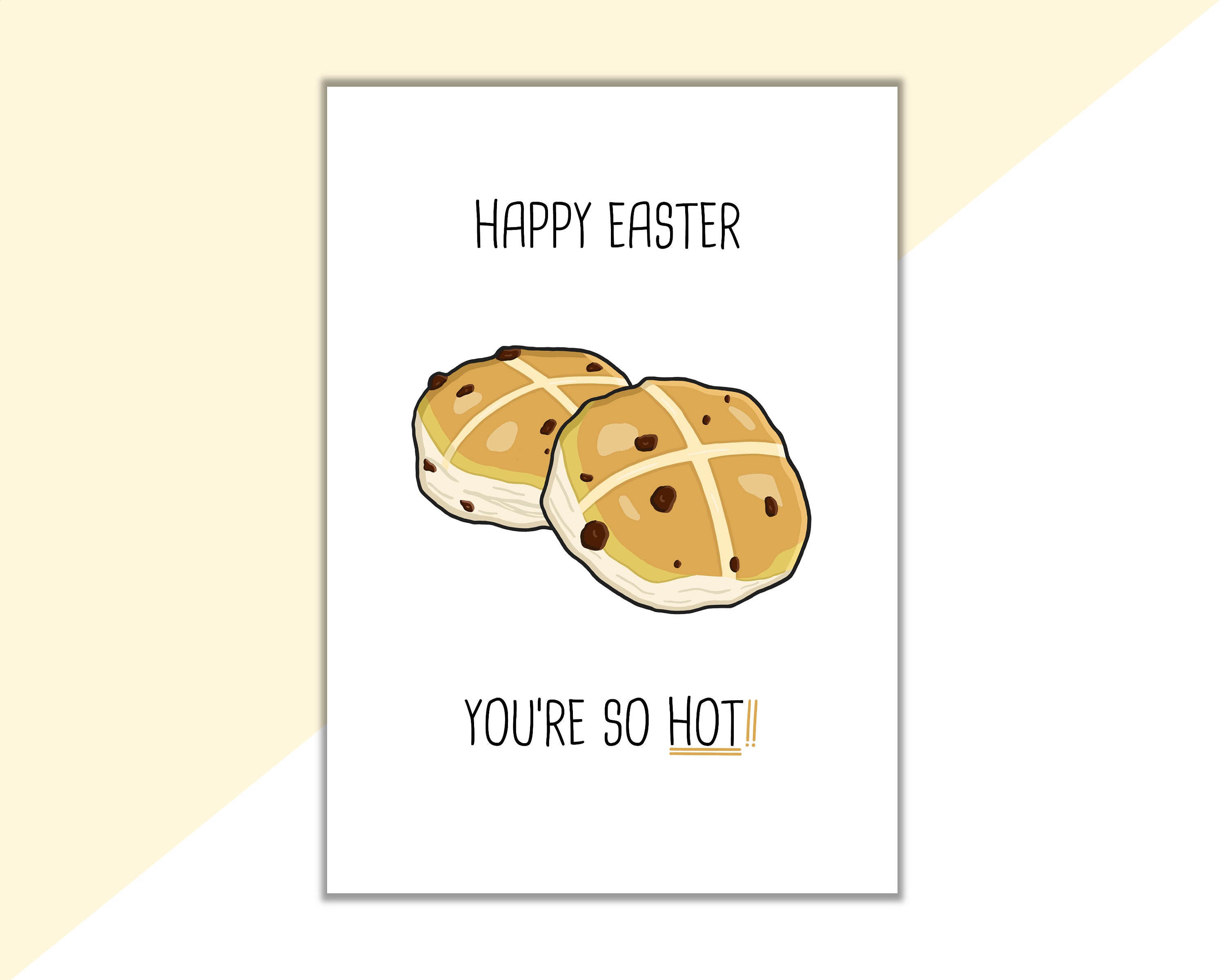 Happy Easter Card | Funny Easter Card | Rude Easter Card | Hot Cross ...