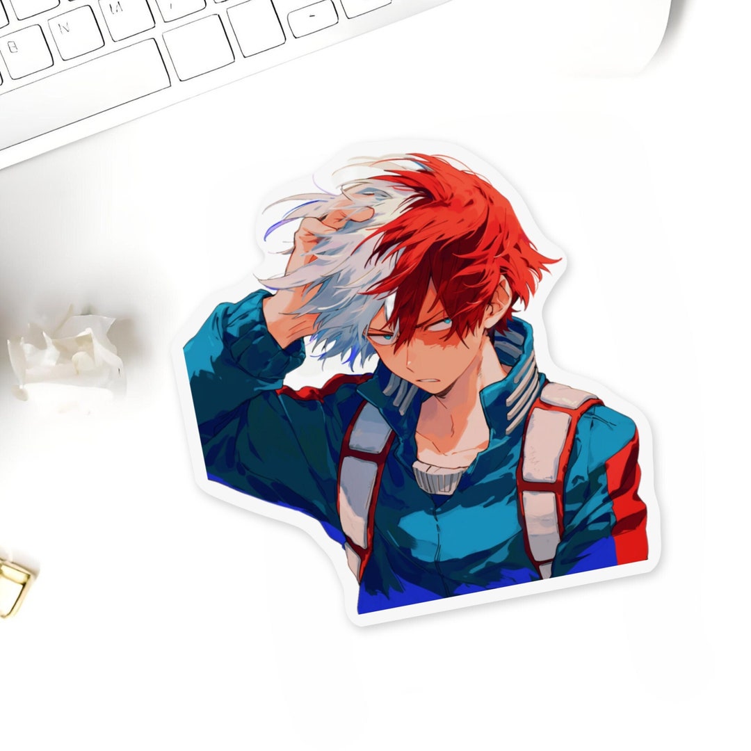Todoroki My Hero Academia Anime Sticker - Etsy