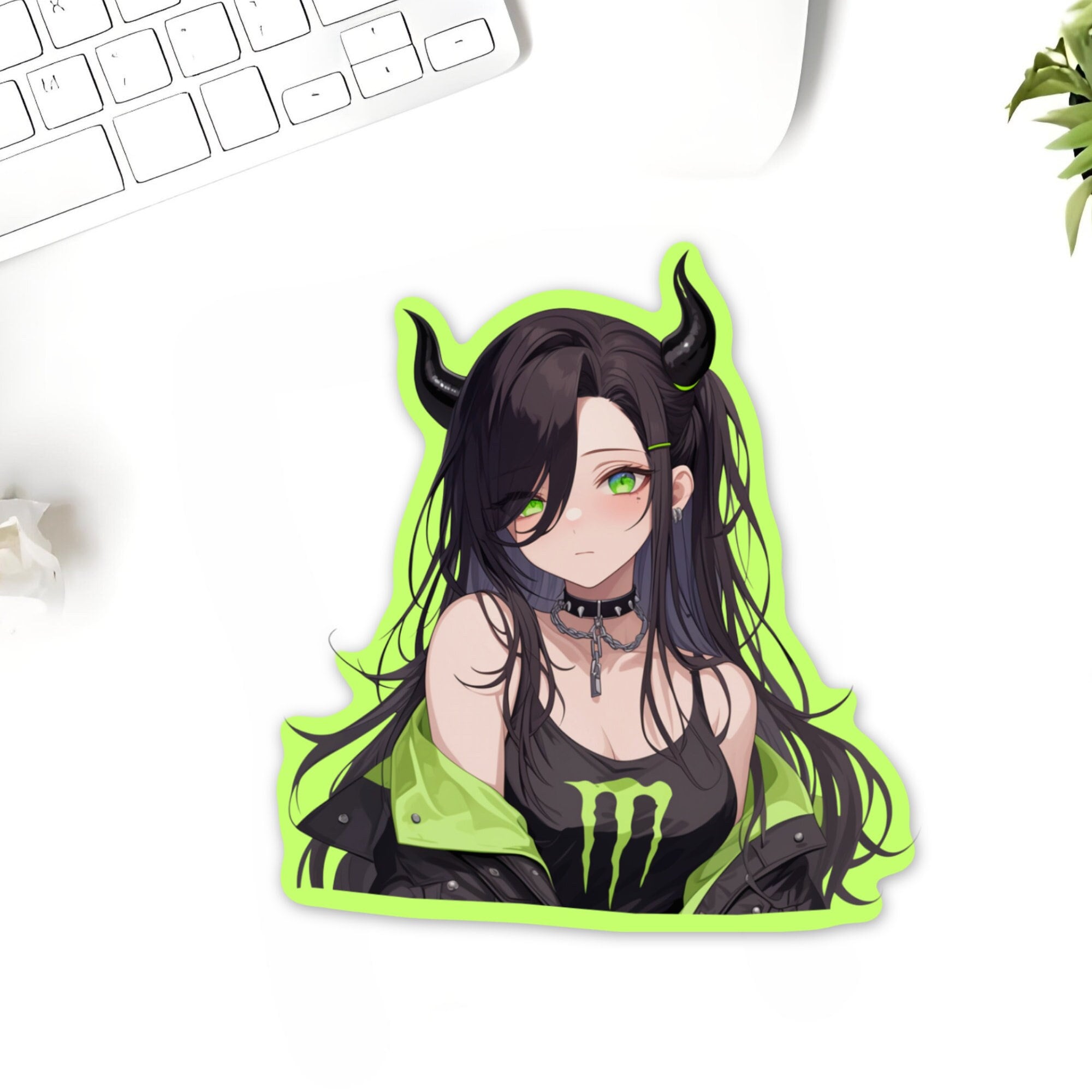 Monster Energy Anime Girl Mascot Energy Drink Gamer Girl Large Anime ...