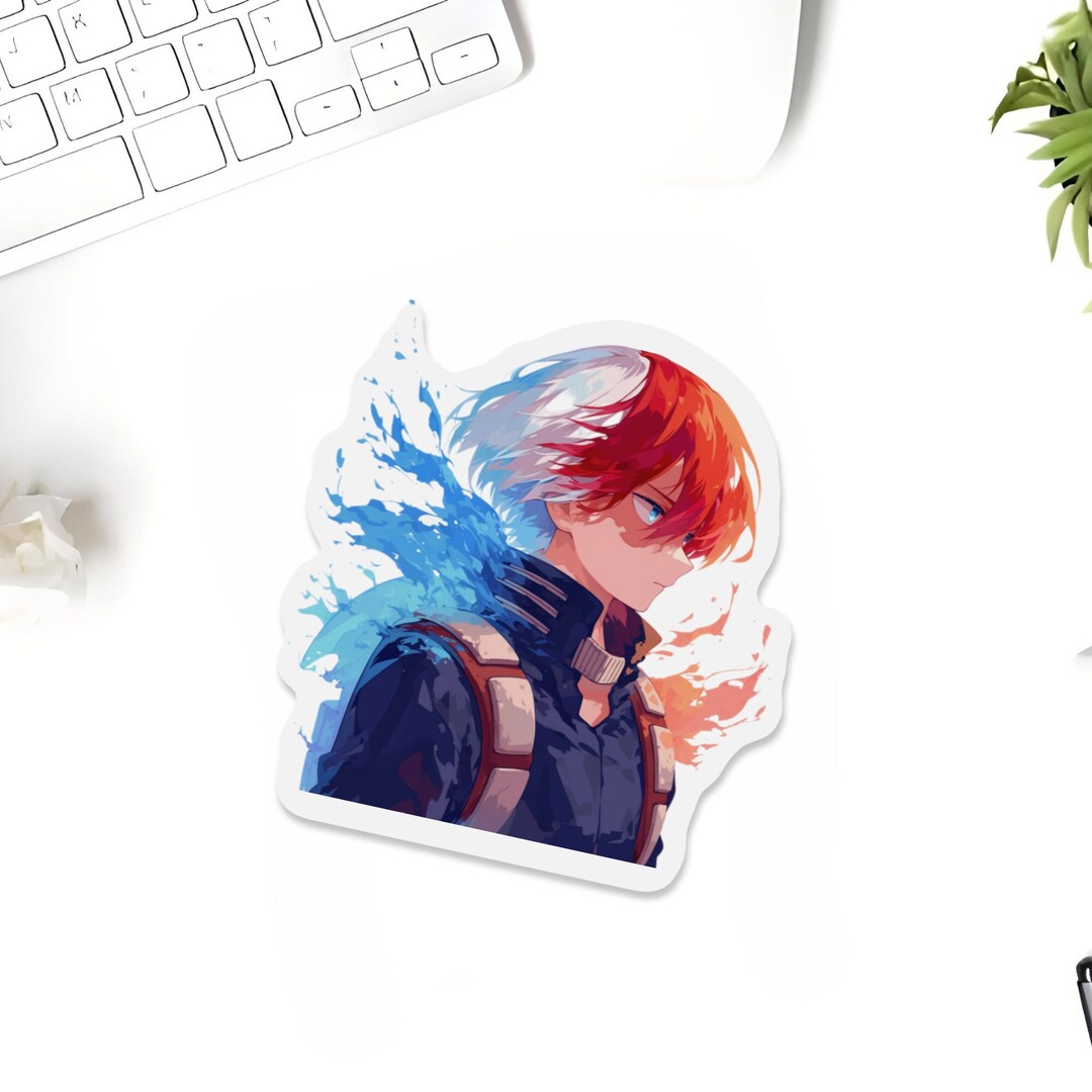 Todoroki My Hero Academia Anime Sticker - Etsy