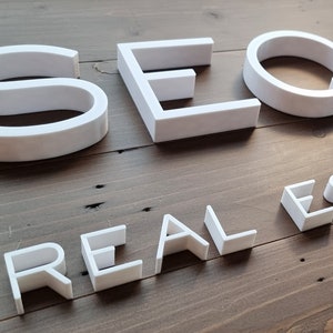 Totally Custom 3D Sign Letters. 1/2 Inch Thick Any Font Size - Etsy