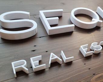 Totally Custom 3D Outdoor Sign Letters. 1 Inch Thick Any - Etsy