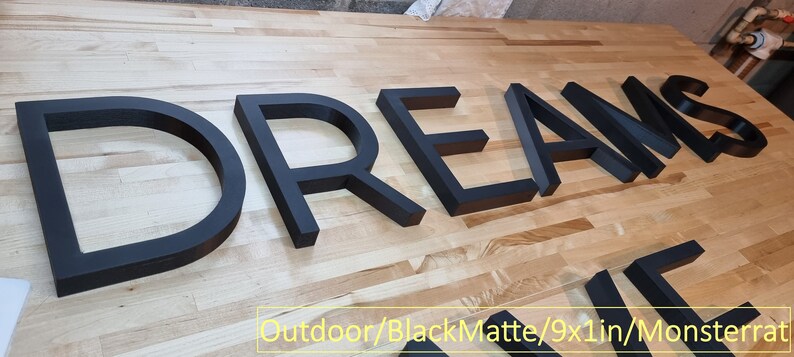 Totally Custom 3D Outdoor Sign Letters. 1 Inch Thick Any - Etsy