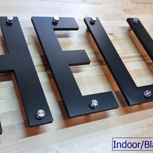 Totally Custom Indoor Sign Letters (1/3in, Standoff Mount). Any Font ...