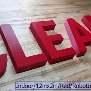 Totally Custom 2 Inch Thick 3D Sign Letters. Any Font, Size or Color ...