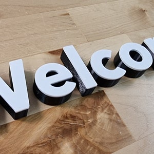 Totally Custom 2 Color 3D Outdoor Sign Letters. 1/2 Inch Thick, Any ...