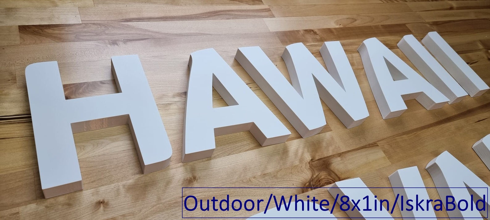 Totally Custom 3D Outdoor Sign Letters. 1 Inch Thick, Any Font, Size or ...