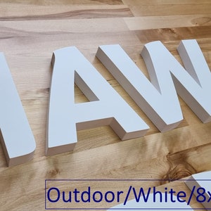 Totally Custom 3D Outdoor Sign Letters. 1 Inch Thick, Any Font, Size or ...