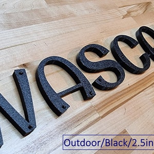 Custom Outdoor Screw Mount Sign Letters (1/3in). Any Font, Size or ...