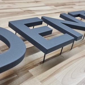 Totally Custom 3D Indoor Sign Letters (stud Mount). 1/2 Inch Thick, Any ...
