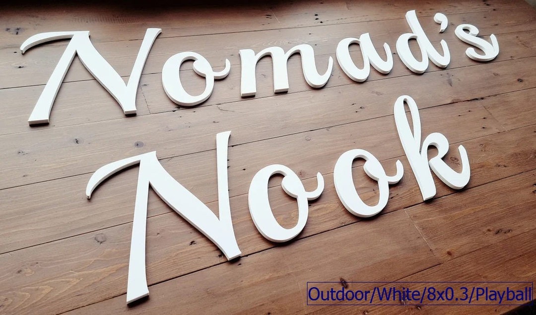 Totally Custom 3D Sign Letters. Outdoor, 1/3 Inch Thick, Any Font, Size ...