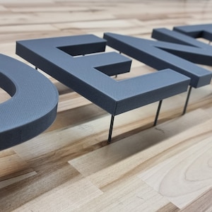 Totally Custom 3D Indoor Sign Letters (stud Mount). 1/2 Inch Thick, Any ...