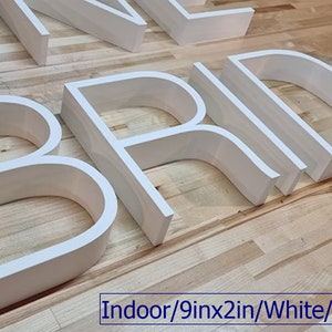 Totally Custom 2 Inch Thick 3D Sign Letters. Any Font, Size or Color ...