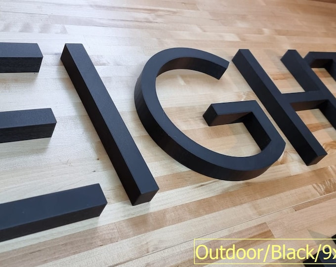 Totally Custom 3D Outdoor Sign Letters. 1 Inch Thick, Any Font, Size or ...