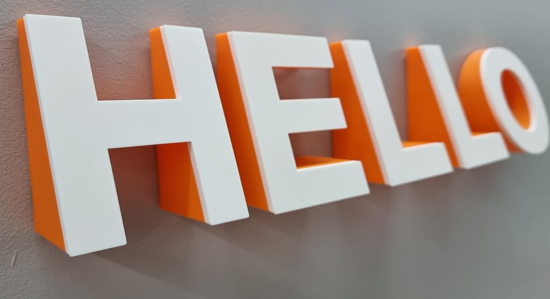 Angled 3D Indoor Sign Letters (up). 2 Inch+ Thick, Tons of Sizes and ...