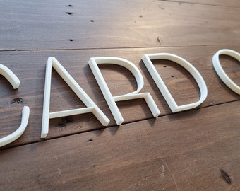 Totally Custom 3D Sign Letters. 1 Inch Thick Any Font Size - Etsy