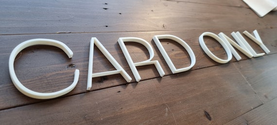 Totally Custom 3D Sign Letters. 1/3 Inch Thick Any Font Size - Etsy