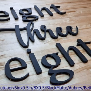 Totally Custom 3D Outdoor Sign Letters. 1/2 Inch Thick, Any Font, Size ...