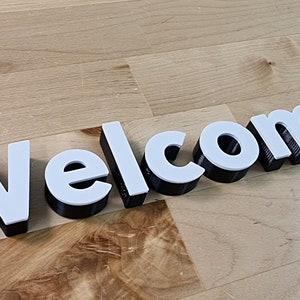 Totally Custom 2 Color 3D Outdoor Sign Letters. 1/2 Inch Thick, Any ...