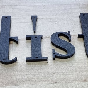 Custom Outdoor Screw Mount Sign Letters (1/3in). Any Font, Size or ...