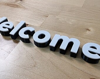 Totally Custom 2 Color 3D Indoor Sign Letters. 2 Inch Thick, Any Font ...