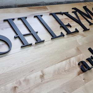 Custom Outdoor Screw Mount Sign Letters (1/3in). Any Font, Size or ...