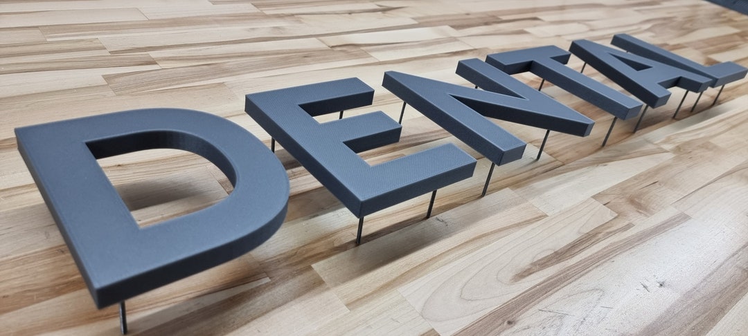 Totally Custom 3D Indoor Sign Letters (stud Mount). 1/2 Inch Thick, Any ...