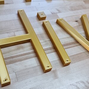 Custom Screw Mount Sign Letters (1/2in). Any Font, Size or Color ...