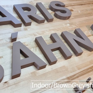 Totally Custom 3D Sign Letters. 1 Inch Thick, Any Font, Size or Color ...