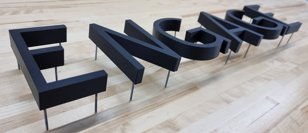 Totally Custom 3D Indoor Sign Letters (stud Mount). 1 Inch Thick, Any ...
