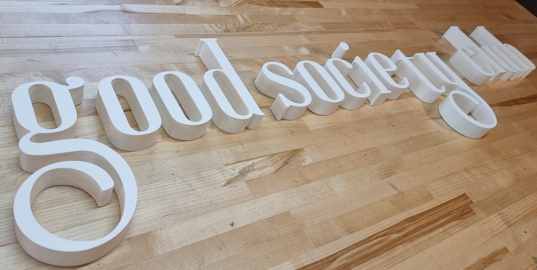 Totally Custom 3D Outdoor Sign Letters. 1 Inch Thick, Any Font, Size or ...