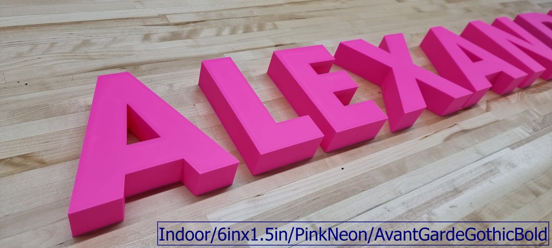 Totally Custom 3D Sign Letters. 1 Inch Thick, Any Font, Size or Color ...