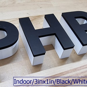 Totally Custom 2 Color 3D Indoor Sign Letters. 2 Inch Thick, Any Font ...