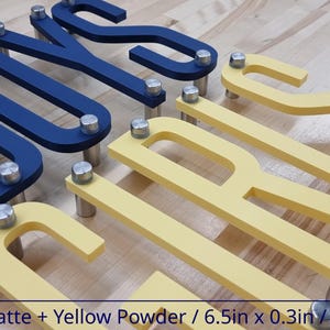 Totally Custom Indoor Sign Letters (1/3in, Standoff Mount). Any Font ...