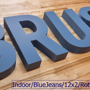 Totally Custom 2 Inch Thick 3D Sign Letters. Any Font, Size or Color ...