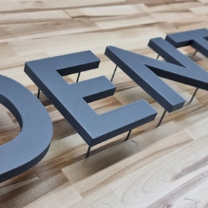 Totally Custom 3D Indoor Sign Letters (stud Mount). 1/2 Inch Thick, Any ...