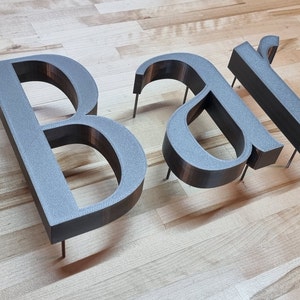 Totally Custom 3D Outdoor Sign Letters (stud Mount). 1 Inch Thick, Any ...