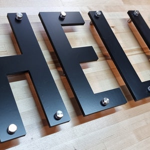 Totally Custom Indoor Sign Letters (1/3in, Standoff Mount). Any Font ...