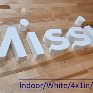 Totally Custom 3D Sign Letters. 1 Inch Thick, Any Font, Size or Color ...