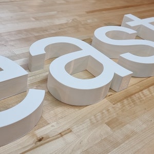 Totally Custom Outdoor Sign Letters, Extra Thick (1.5 Inch). Any Font ...