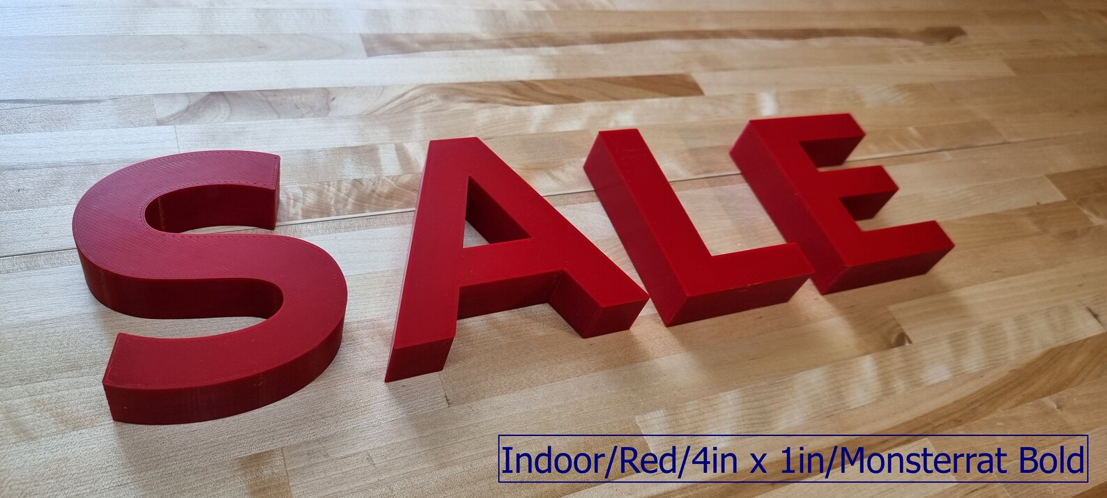 Totally Custom 3D Sign Letters. 1 Inch Thick Any Font Size - Etsy