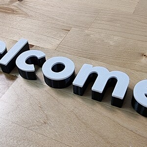 Totally Custom 2 Color 3D Outdoor Sign Letters. 1/2 Inch Thick, Any ...