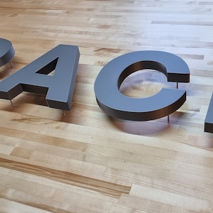 Totally Custom 3D Indoor Sign Letters (stud Mount). 1 Inch Thick, Any ...