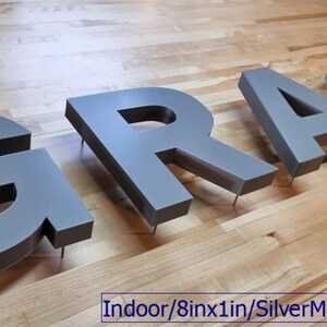 Totally Custom 3D Indoor Sign Letters (stud Mount). 1 Inch Thick, Any ...