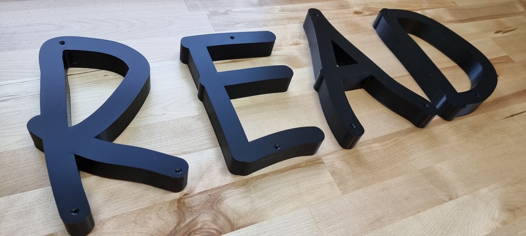 Custom Screw Mount Sign Letters 1in Thick. Any Font, Size or Color ...