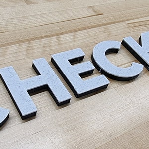 Totally Custom 2 Color 3D Outdoor Sign Letters. 1/3 Inch Thick, Any ...