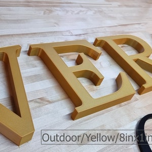 Totally Custom 3D Outdoor Sign Letters. 1 Inch Thick, Any Font, Size or ...