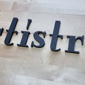 Custom Outdoor Screw Mount Sign Letters (1/3in). Any Font, Size or ...