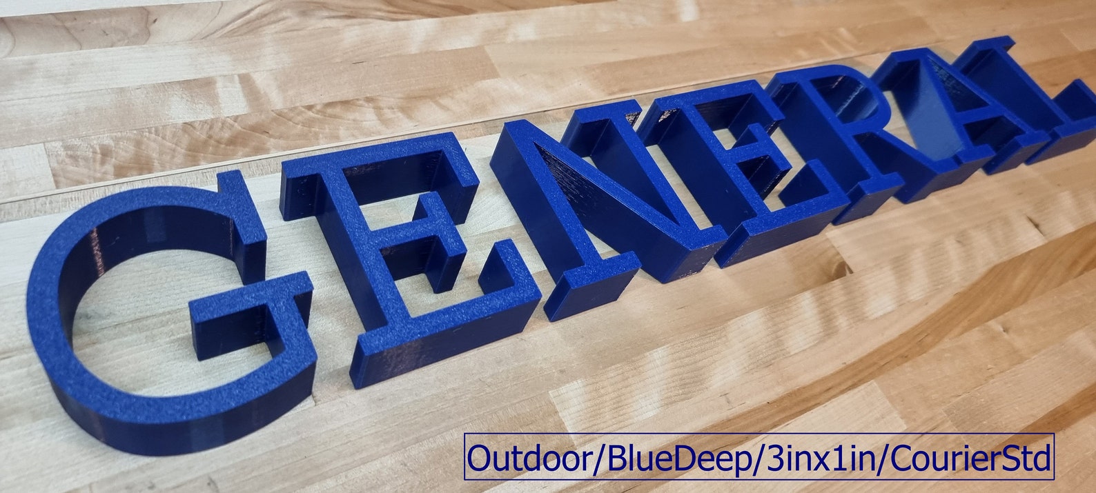 Totally Custom 3D Outdoor Sign Letters. 1 Inch Thick, Any Font, Size or ...