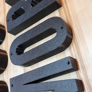 Custom Screw Mount Sign Letters (1in Thick). Any Font, Size or Color ...